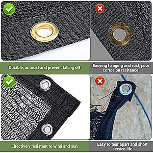 40% Garden Shade Cloth, 12x12FT HDPE Mesh Tarp with Upgraded Grommets, UV-Resistant Outdoor Sun Shades for Greenhouse, Garden, Patio Plants, Pergola