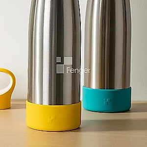 Insulated Stainless Steel Water Bottle with Silicon Base-Reusable Water Bottle-Metal Vacuum Flask-Modern Leakproof Sport Thermos Ideal for Sports&Gym/Travel | Keeps Drinks Cold/Hot 24Hours-25Oz Teal