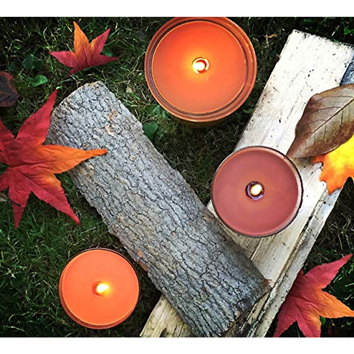 Root Candles Honeycomb Veriglass Scented Beeswax Blend Candle, Cinnamon Spice