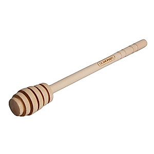 Glandmars Honey Dipper Stick Wooden-Dippers Long Honeycomb Drizzle 6 inch Stirrer Spoon Honey Drizzle stick 3.15x7