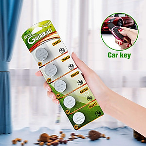 GutAlkaLi CR2032 Lithium 3V Battery, Electronic Coin Cell Button for Toys Calculators Watches(40 Pcs)