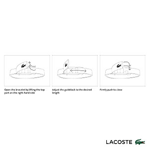 Lacoste 2040065 Jewelry L.12.12 Women's Ionic Plated Carnation Gold Steel and Pink Silicone Bracelet Color: Pink