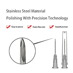 27 Gauge 1/2 Inch Needle,100 PCS Luer Lock Industrial Dispensing Accessories Needles,Individually Wrapped