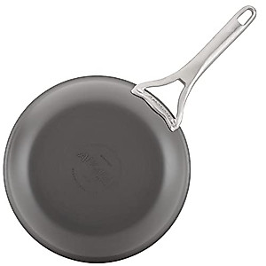 Anolon Allure Hard Anodized Nonstick Cookware Pots and Pans Set, 12 Piece, Dark Gray