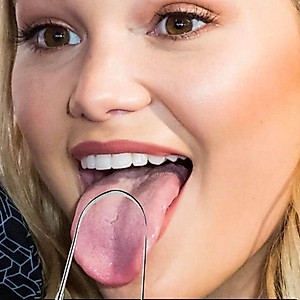 Zlongron U-shaped metal stainless steel toungescraper, is a bad breath eliminating oral care tongue brush, durable, easy to clean tongue scraper with case. bring you a day of fresh breath.