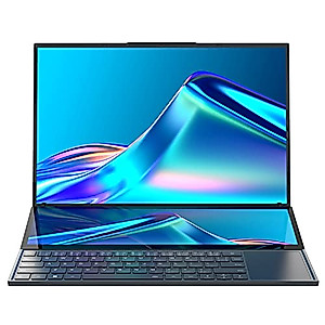 BTIHCEUOT 16in 14in Dual Screen Laptop, for Win11 13600mAh Battery 1TB SSD Dual Screen Laptop Computer for Working (US Plug)