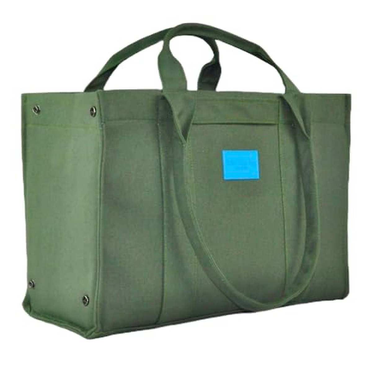 New 2024 Canvas Tote Bag, available in XL or Medium Size, Folds Flat, Slip-in Pockets, Removable Base, Anti-Theft Pocket