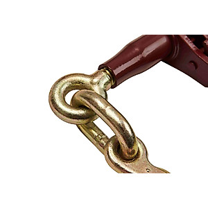 Mytee Products 4 Pack 3/8" - 1/2" Pro Heavy Duty Ratchet Load Chain Binder with with Grab Hooks - 12,000 Lbs Working Load Limit - Heavy Swaged Barrel Cold-Drawn Tubing for Increased Strength