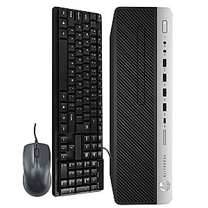 HP EliteDesk 800 G3 SFF Computer Desktop, Intel Core i5-6th Gen Processor, 16GB DDR4 Ram, 512GB NVMe Solid State Drive, HDMI, NVIDIA GeForce GT 1030 2GB DDR5, WiFi & Bluetooth, Windows 10 (Renewed)