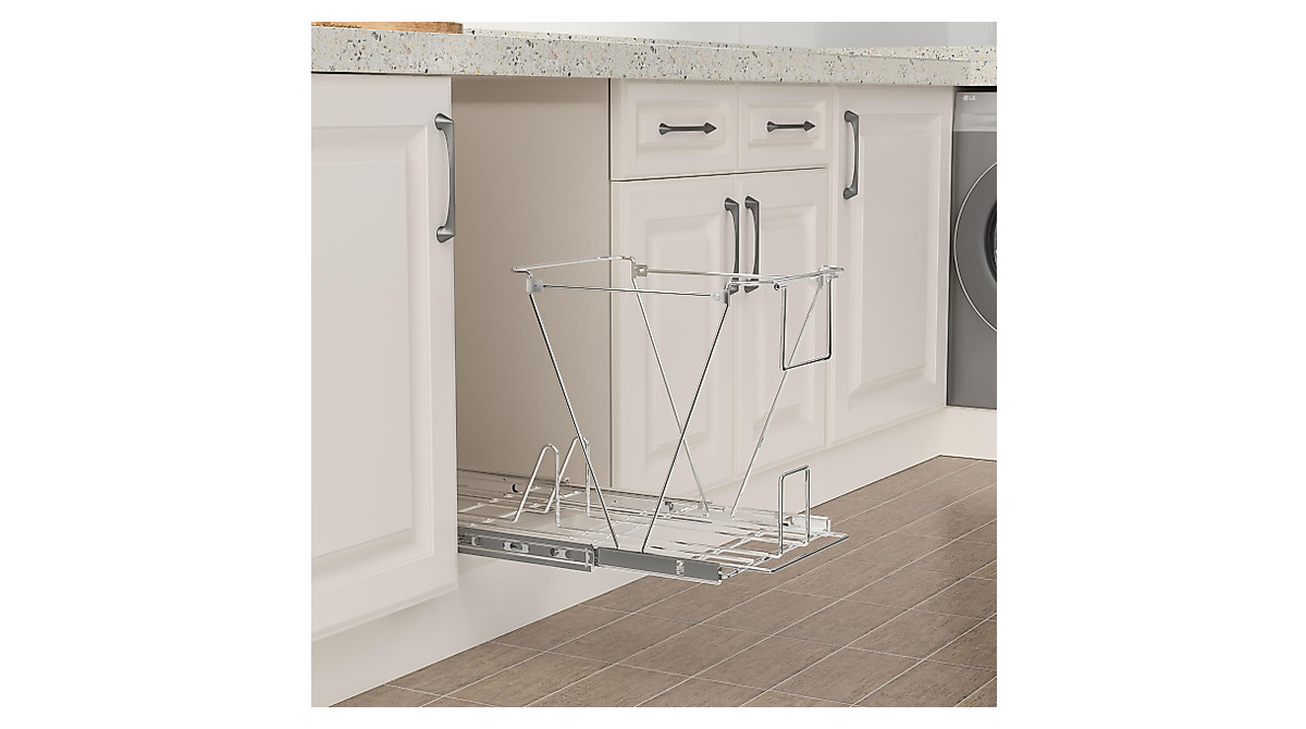 ROOMTEC Pull Out Trash Can Organizer - 35 Qt Capacity