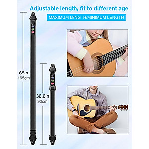 Mr.Power Guitar Strap 36.6in - 65in with 3 Pick Holders for Electric/Acoustic (Nylon Strap with Accessories)