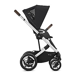 Cybex Talos S Lux Stroller, AllTerrain Wheels, FrontFacing or ParentFacing Seat Positions, OneHand Fold, Multiposition Recline, Deep Black