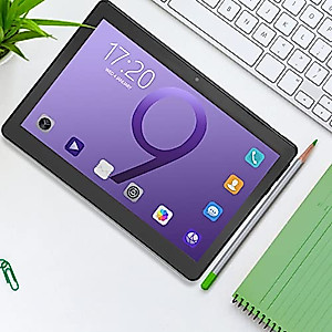 10.1 Inch Display 1080p Full HD Tablet, 4GB RAM 64GB Storage Dual Speakers and Cameras Front 5MP + Rear 13MP for Portable Entertainment 5G WiFi 8800mAh Gray