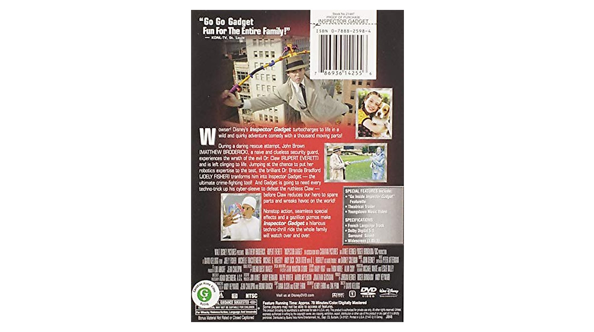 Inspector Gadget DVD - Classic Family Entertainment