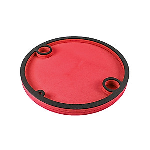 Polar Whale Floating Breakfast Table Serving Buffet Red and Black Round Tray Drink Holders for Swimming Pool Beach Party Float Lounge Refreshment Durable Foam UV Resistant with Cup Holders 24 Inches