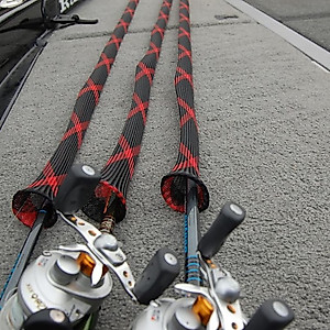 The Rod Glove Standard Casting Rod Glove | 5.25' Fishing Rod Sleeve That Fits Rods 6.5' - 7.5', The Original Nylon Mesh Rod Protector