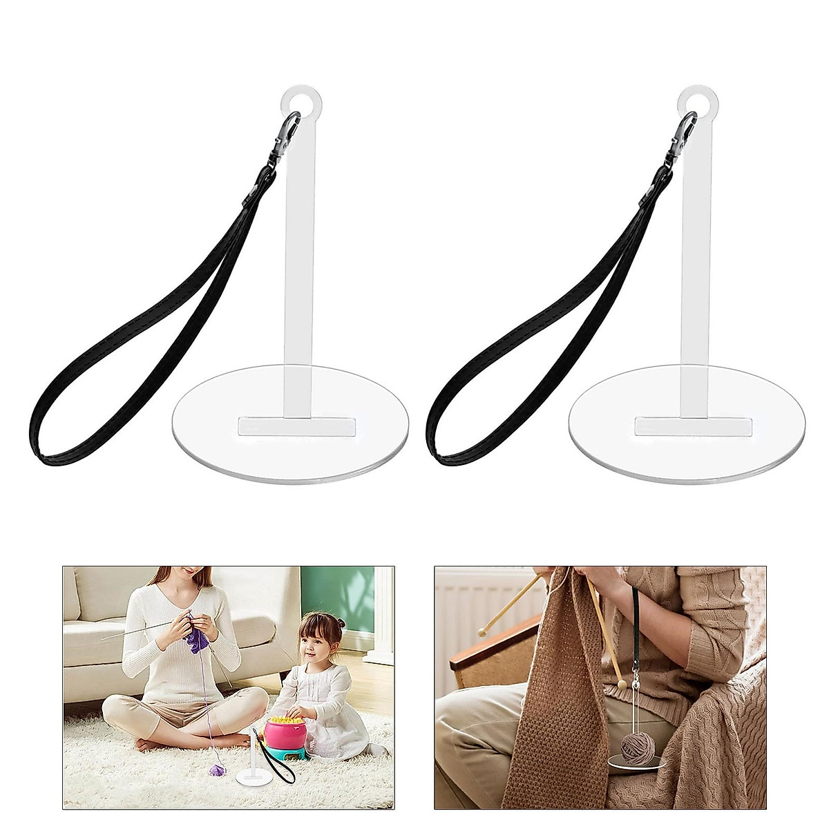 Yarn Storage Holder With Wrist Lanyard For Crocheting Yarn Organiser Storage Holder Crocheting Knitting Accessories