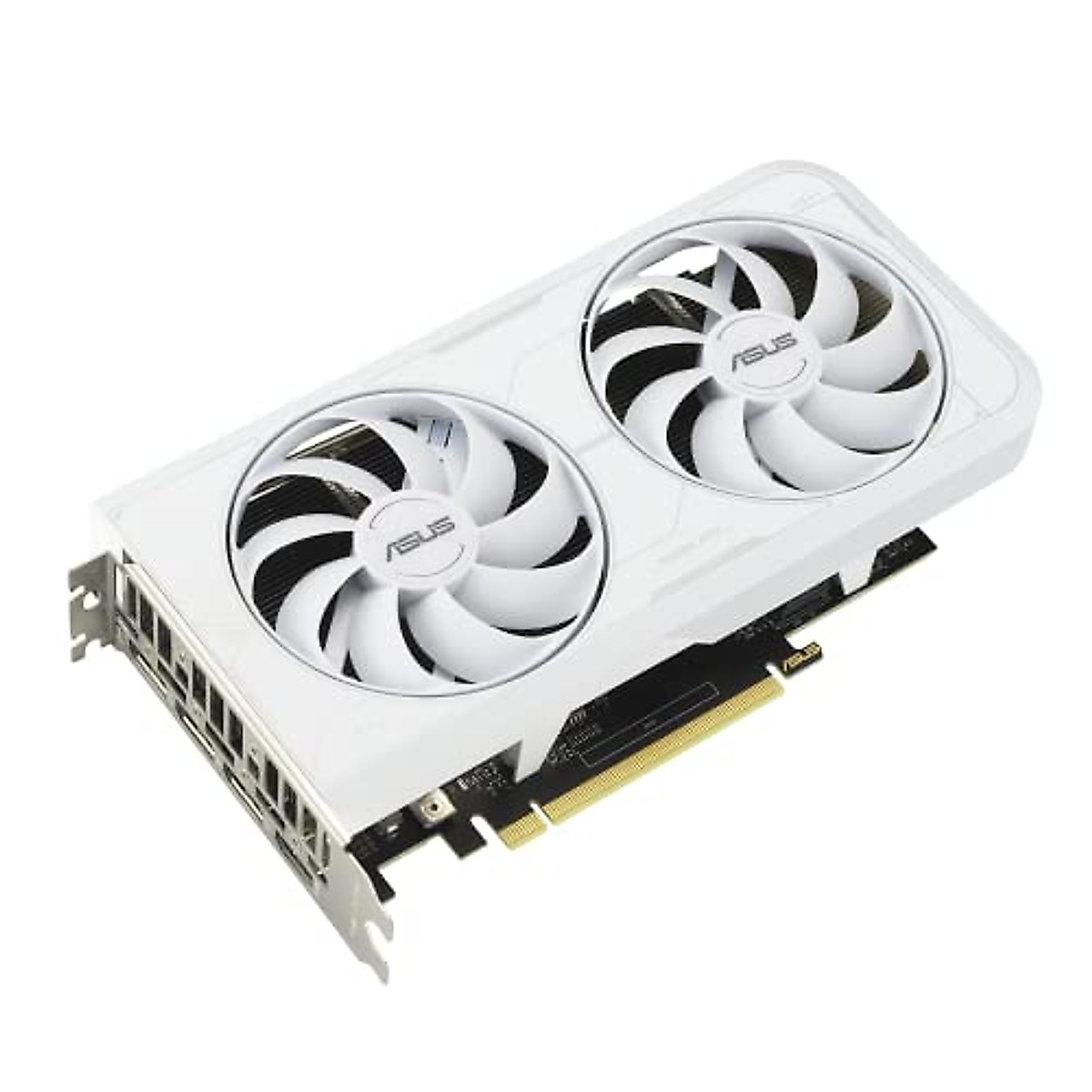 ASUS Dual NVIDIA GeForce RTX 3060 Ti White OC Edition Graphics Card (PCIe 4.0, 8GB GDDR6X Memory, HDMI 2.1, DisplayPort 1.4a, 2-Slot Design, Axial-tech Fan Design, 0dB Technology, and More)