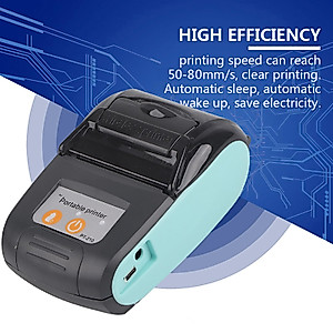 PT-210 Portable Receipt Printer, Bluetooth Thermal Printer, High Speed USB Thermal Printer Support Bluetooth 4.0, for Android, for iOS and for Windows (US Plug)