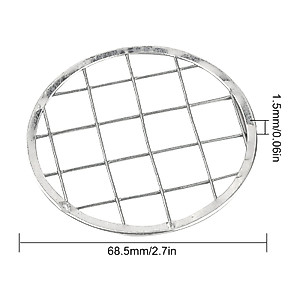 GORGECRAFT 30Pcs Flower Frog Lids Mason Jars Holder Lid Inserts Floral Arrangement Organizer Metal Flower Glass Bottle Covers Grid Lids Insert with Square Grids for Regular Mouth Mason Canning Jars