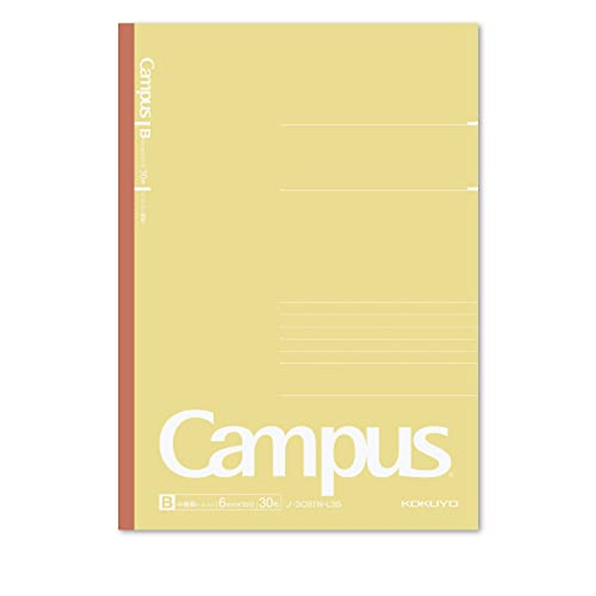 KOKUYO Composition Notebooks, 5 Pack Campus Semi-B5 Comp Book with Dot B 6mm Ruled, 30 Sheets, School Lined Notebook in Baked Colors, Journal Notebook for Women Work Study Note Taking (NO-3CBTN-L35X5)