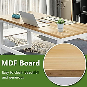 CZDYUF 110 x 60cm Office Desk Computer Table Laptop Metal Steel Frame Easy Assemable Home Office Workstation (Color : D)