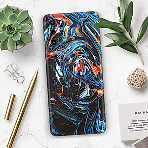 DesignSkinz Liquid Abstract Paint Remix V2 Protective Vinyl Decal Wrap Skin Cover Compatible with The Samsung Galaxy S20 (Screen Trim & Back Glass Skin)