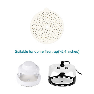24 Pack Flea Trap Refill Discs for Bug Md Flea Trap, 5.4" Replacement Sticky Pads for Bugmd Termination Station Pest Trapper Flea Trap for Inside Your Home