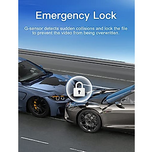 2K Dash Cam Front 1440P, GOODTS Car Camera with 2.45” IPS Screen, Mini Dash Camera for Cars with 150°Wide Angle, Dashcam with G-Sensor, Loop Recording, Parking Monitor, 64GB SD Card, SD Card Reader