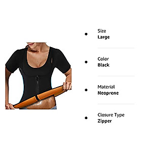 NonEcho Women Sauna Body Shaper Sweat Suit Sleeve Spa Cami Hot Neoprene Slimming Workout Vest Waist Trainer Top