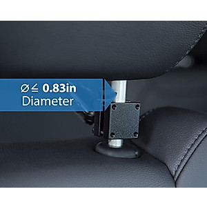 Mount-It! Premium Car Headrest Tablet Holder with Adjustable Arm | Heavy Duty Aluminum Car Tablet Mount for iPad 7, Galaxy Tab, Fire Tablets (MI-7310)