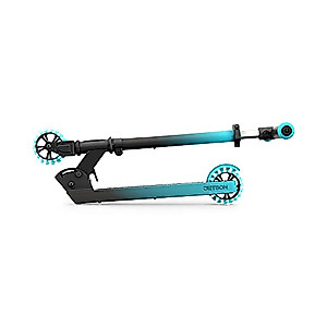 Jetson Scooters - Juno Kick Scooter (Blue) - Collapsible Portable Kids Push Scooter - Lightweight Folding Design with High Visibility RGB Light Up LEDs on Stem and Wheels