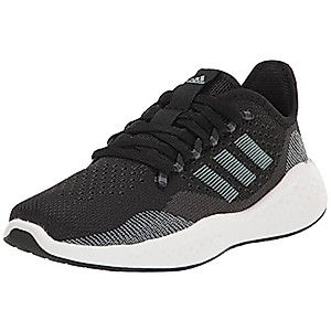 adidas Women's Fluidflow 2.0 Running Shoe, Core Black/Magic Grey Metallic/Carbon, 8