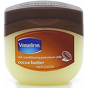 Vaseline Rich Conditioning Petroleum Jelly, Cocoa Butter 7.5 Oz,Pack of 7