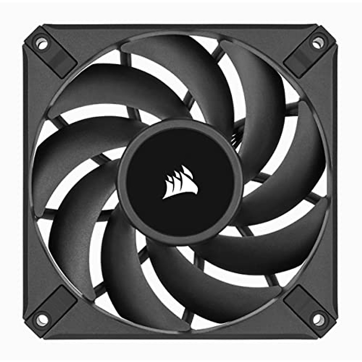 Corsair AF120 Elite, High-Performance 120mm PWM Fluid Dynamic Bearing Fan with AirGuide Technology (Low-Noise, Zero RPM Mode Support) Single Pack - Black