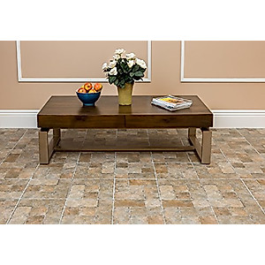 Nexus Self Adhesive 12-Inch Vinyl Floor Tiles, 20 Tiles - 12" x 12", Quartose Granite Pattern - Peel & Stick, DIY Flooring for Kitchen, Dining Room, Bedrooms & Bathrooms by Achim Home Decor