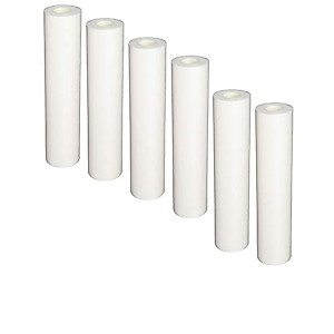 6) Compatible for 155358-43, DGD-5005-20 20" x 4-1/2" 50/5 Micron Sediment Melt Blown Filters Cartridges Dual Gradient Polypropylene by CFS