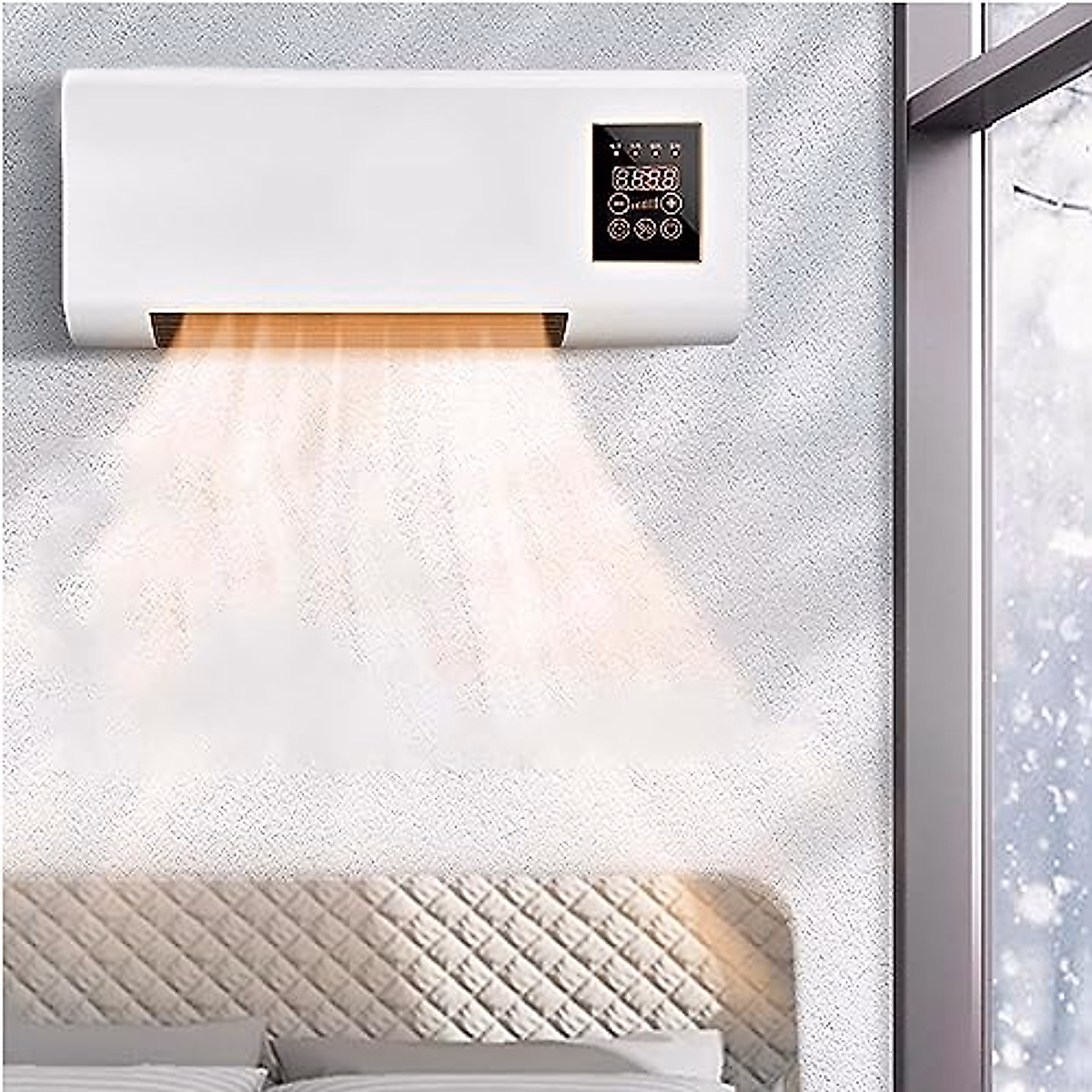 Newly Wall Mounted Conditioner With RC, Household All Season Conditioner Portable Cold & Heating Conditioner, Small Air Conditioner for Bedroom Study
