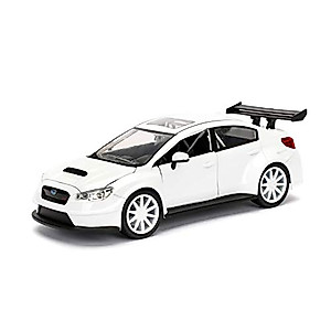 Jada Toys Fast & Furious 1:24 Mr. Little Nobody's Subaru WRX STI Die-cast Car, Toys for Kids and Adults, White (98296)