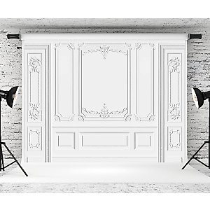 Kate 7×5ft Classic Gypsum Line Backdrop Photography Indoor Empty Room Portrait Background Photography Studio Prop Photos and Videos