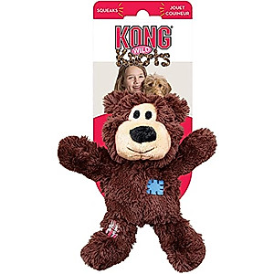 Kong Wild Knots Bears Durable Dog Toys Size:Small/Med Pack of 2 Small Breeds
