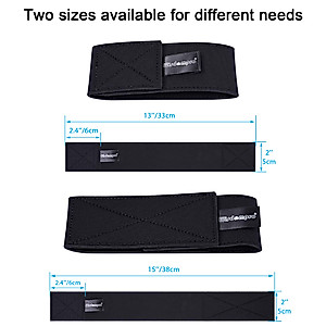 Wisdompro 2 Pcs Neoprene Ankle Blousing Garter Trousers Boot Blousers Strap for Wader Fishing Hunting Biking Military Uniform