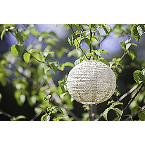 Allsop Home Garden 31771 Solar Lighting, Pearl Wave Globe