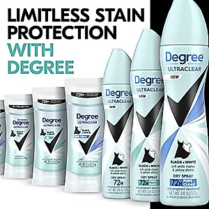 Degree Antiperspirant for Women Protects from Deodorant Stains Pure Clean Deodorant for Women 2.6 oz, Pack of 4