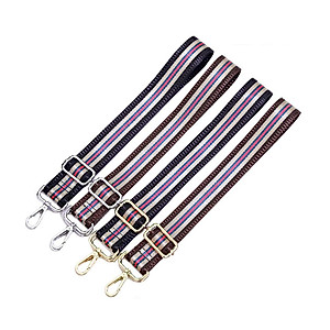 Umily Adjustable Length Handbag Purse Strap Guitar Style Multicolor 3.8cm Wide Replacement Strap Crossbody Strap