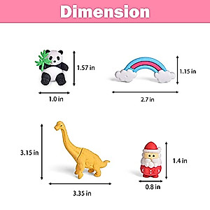 FUN LITTLE TOYS 70 PCS Erasers for Kids Bulk, Fun Mini 3D Puzzle Animal Erasers, Goody Bag Stuffers Trinkets Party Favors Classroom Prizes Cool Toys School Supplies Goodie Bags Pinata Stuffers