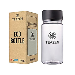 TEAZEN Eco Bottle-12oz 350ml, Reusable Drinking Water Bottle, Lightweight Leak-Proof Design-BPA Free- Wide Mouth & Easy to Clean (Classic)