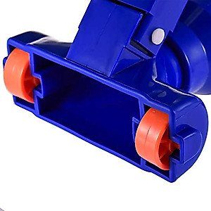 vhshppy Pool Cleaner Set, Portable Swimming Pool Fountain_Vacuum Brush Cleaner Cleaning Tool with Universal Fit Handle - Can be Attached to Garden Hose, Pool Cleaners Kit (Blue)