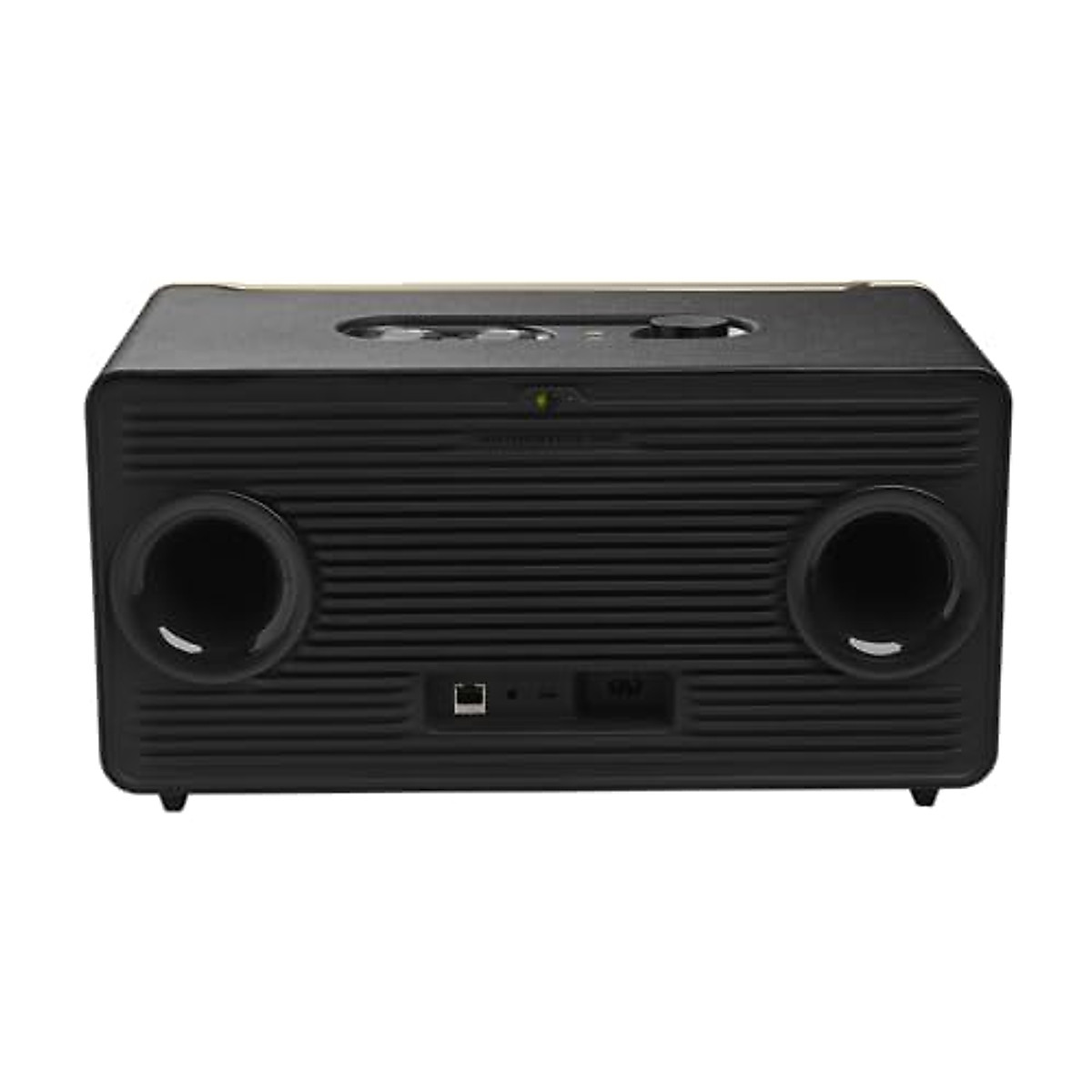 JBL Authentics 500 - Retro Style Home Speaker with Bluetooth, Voice Control, and Dolby Atmos, Multi Room Playback, Built in Alexa and Google Assistant, Automatic self tuning