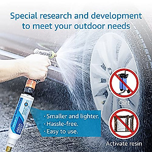 AQUACREST Inline Water Filter, Dedicated for Car Washing, Window & Yard Cleaning, Effectively Reduce Hard Water Spots, Soften Water, Upgraded Formula, Pack of 2